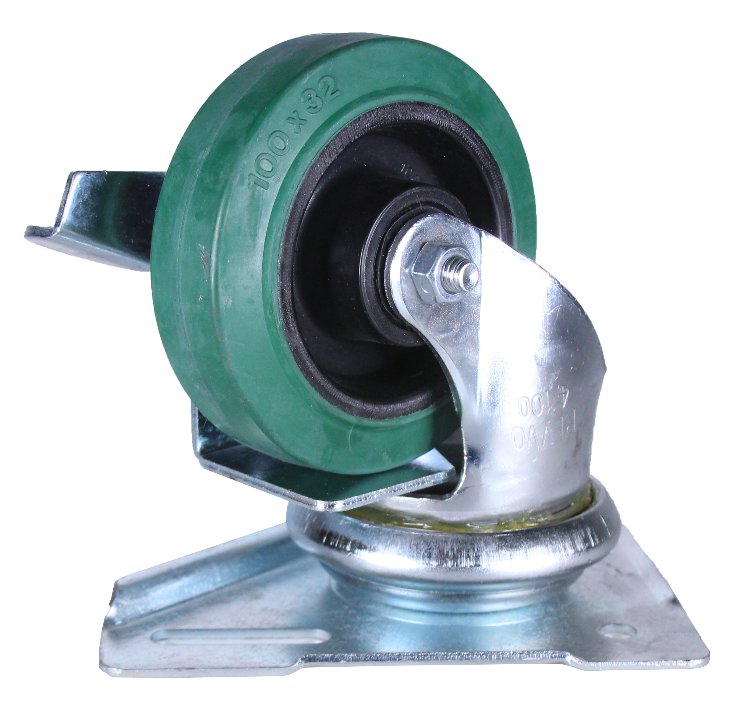 4" Triangular Top Plate Caster w/Brake | Automation 4 Less