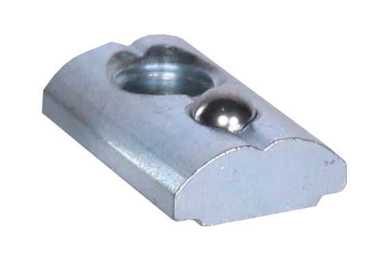 Roll-in T-Nut, M8, with spring ball | Automation 4 Less