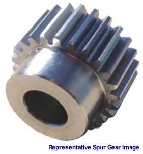16-tooth spur gear, 16 pitch, 20º pressure angle. Use with straight-cut ...